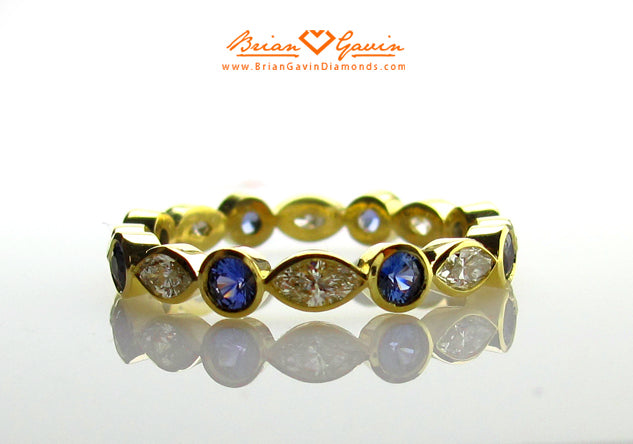 Brian Gavin Diamonds Creates Custom 18K Yellow Gold Diamond and Yogo S