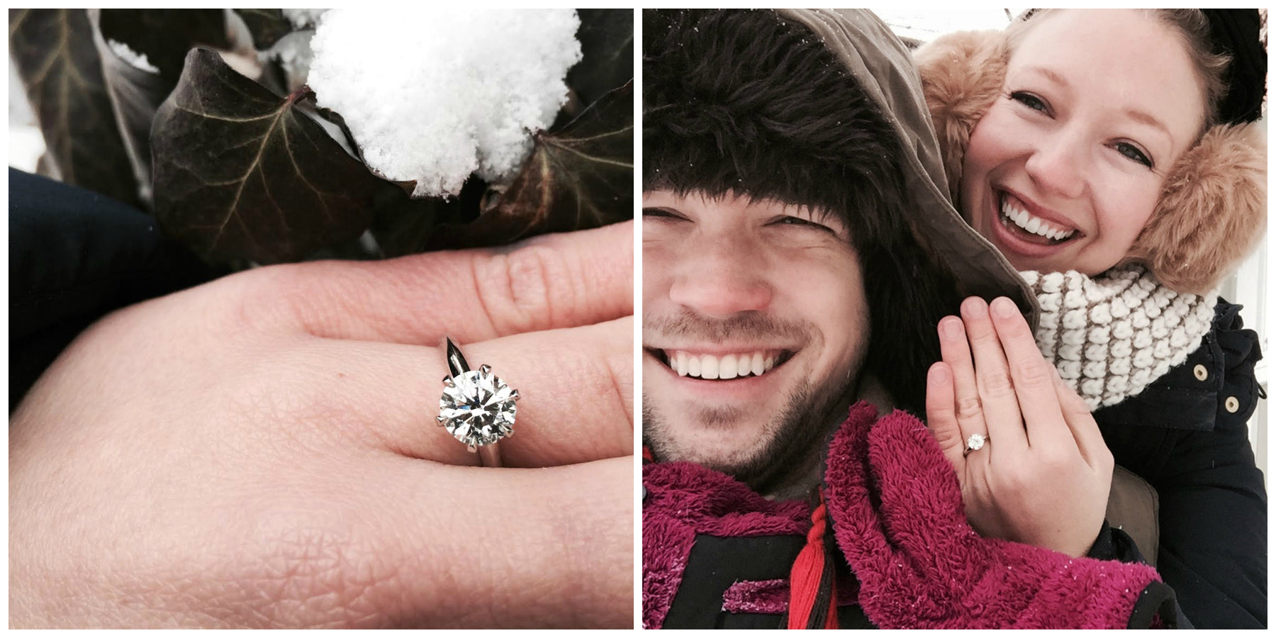 Brian Gavin Diamonds Customer Proposes on Valentine's Day