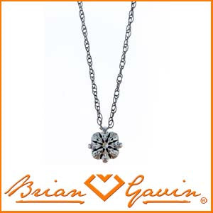 Brian Gavin Signature Cushion Diamond Solitaire Pendant