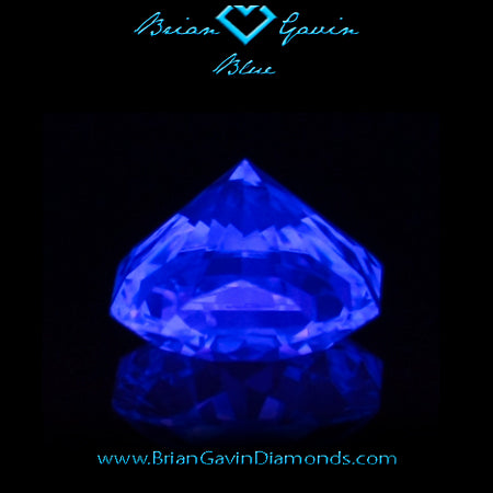 Effect of Medium Blue Fluorescence in F color diamond