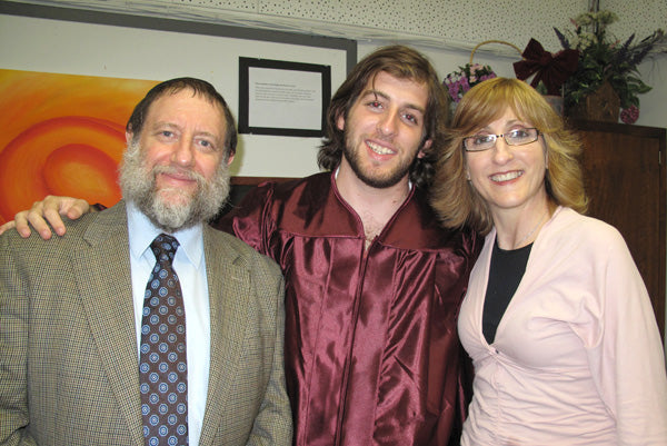 Brian Gavin and Lesley Harris attend their Son’s College Graduation in