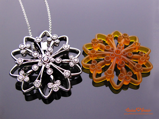 Brian Gavin Creates a Magnificent Diamond Pendant-Brooch featuring his