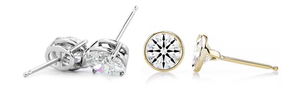 Diamond Stud Earrings | Custom Diamond Earrings | BGD