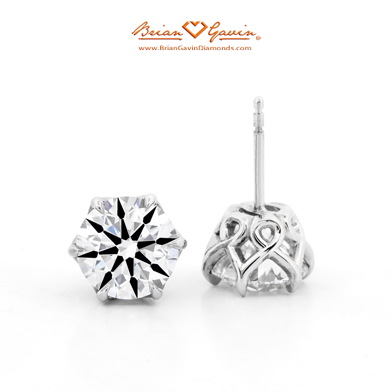 Six Prong Crown Studs