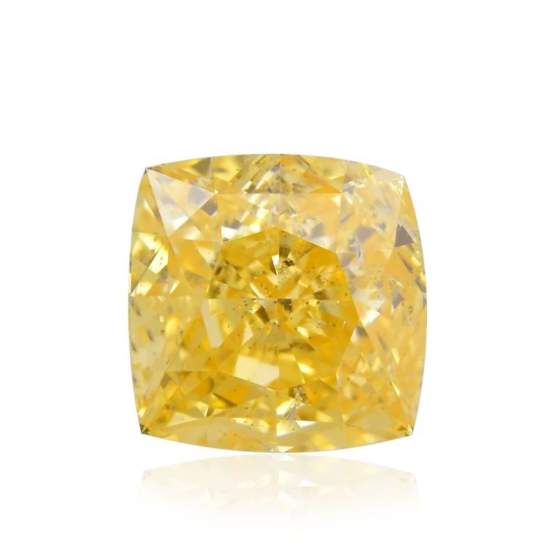 0.55 Orange I1 Fancy Color Cushion Diamond