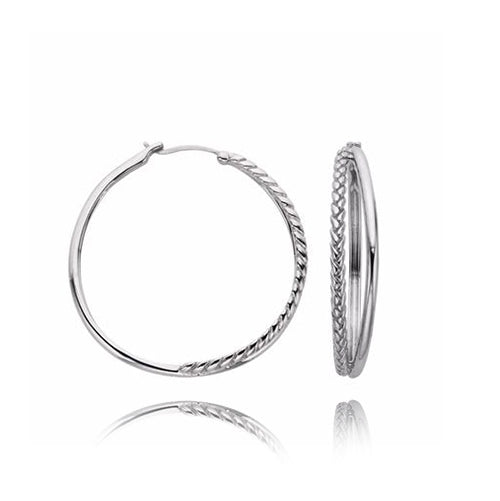 Detached Braid Hoop Earrings